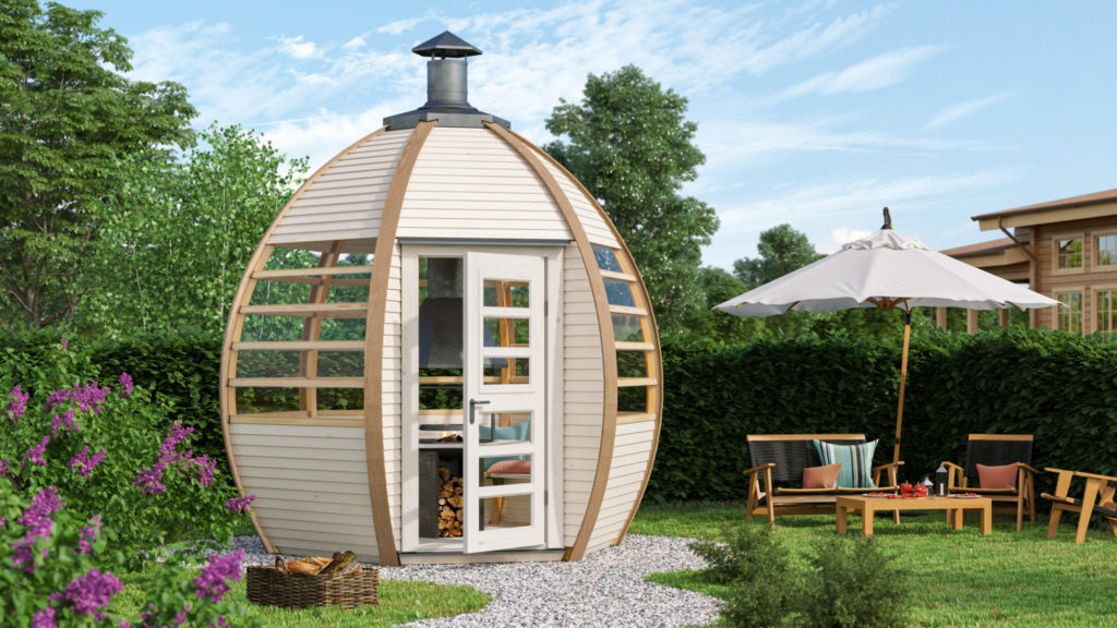 Small Garden Pod | Wooden Garden Pod | Crown Smart Grill | HUUDEN